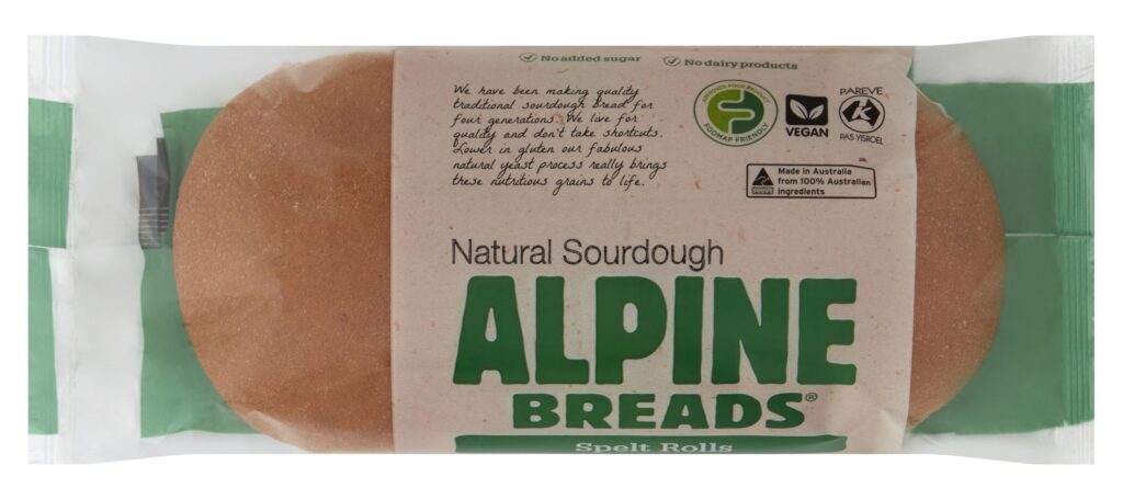 Alpine Breads Spelt Rolls - FODMAP Friendly