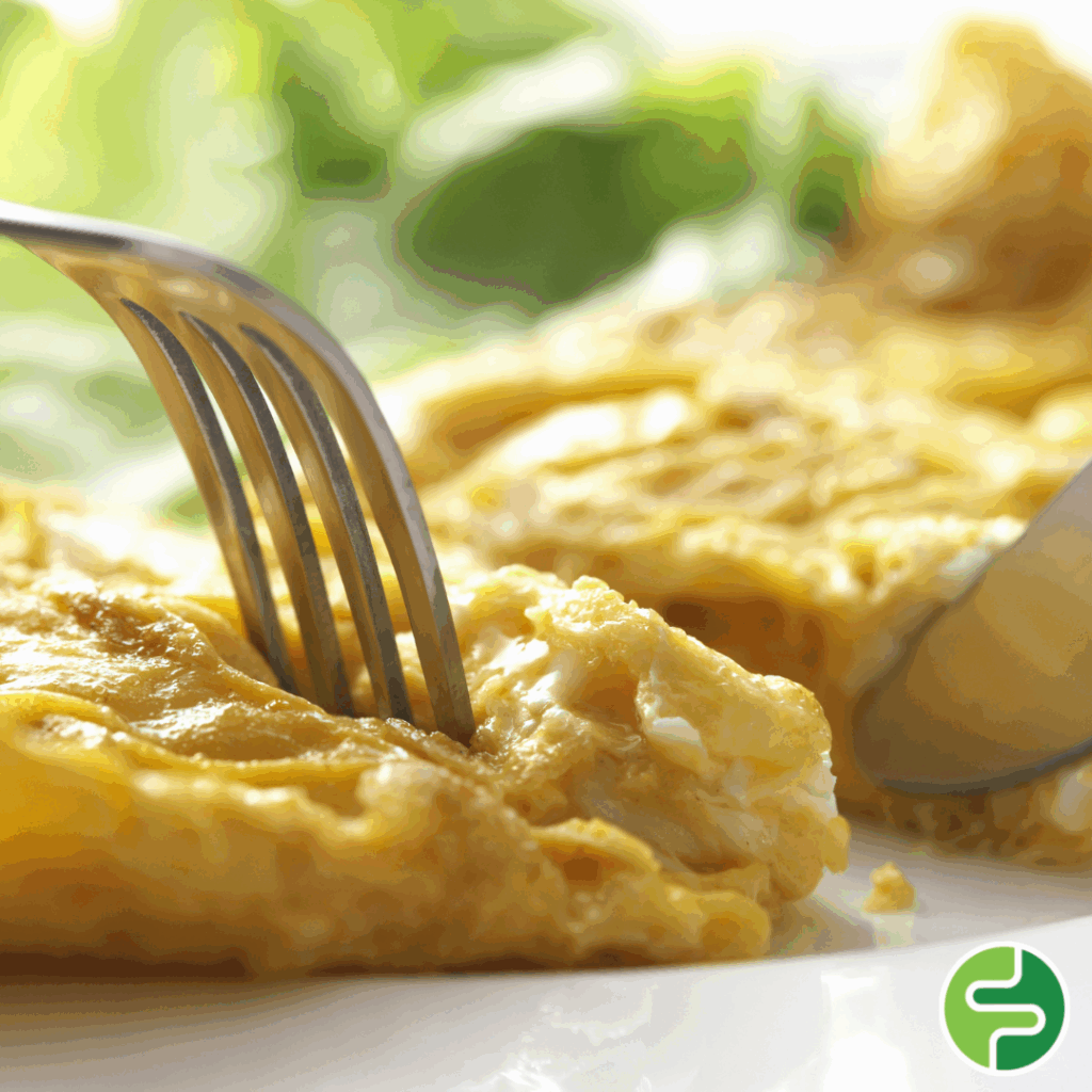 Low FODMAP Chives Omelette - FODMAP Friendly