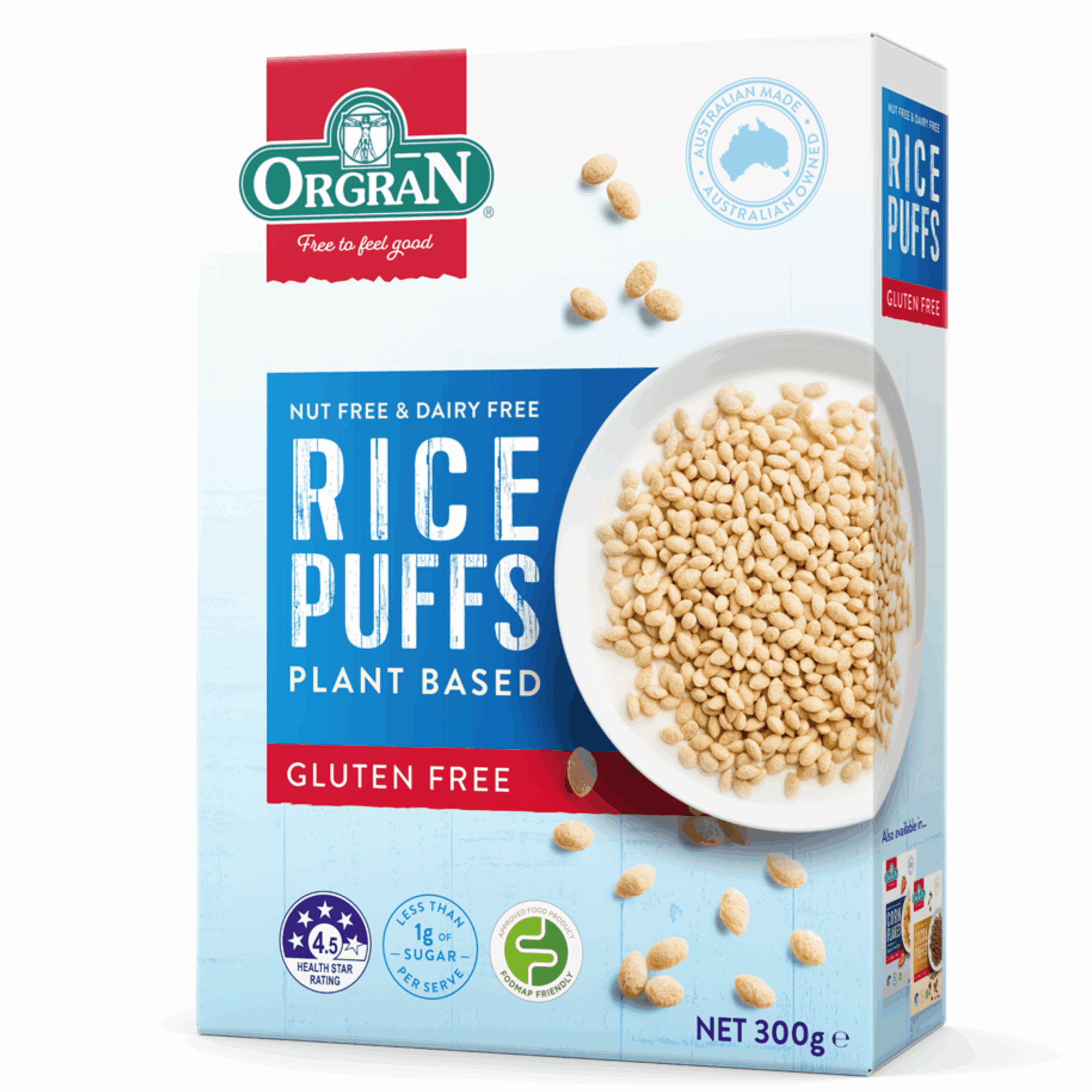Orgran Rice Puffs - FODMAP Friendly